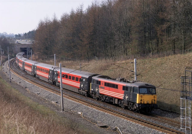 6X7 CM RAILWAY slide beckfoot 29/3/02 87009 1s47 euston/glasgow £3.19 ...