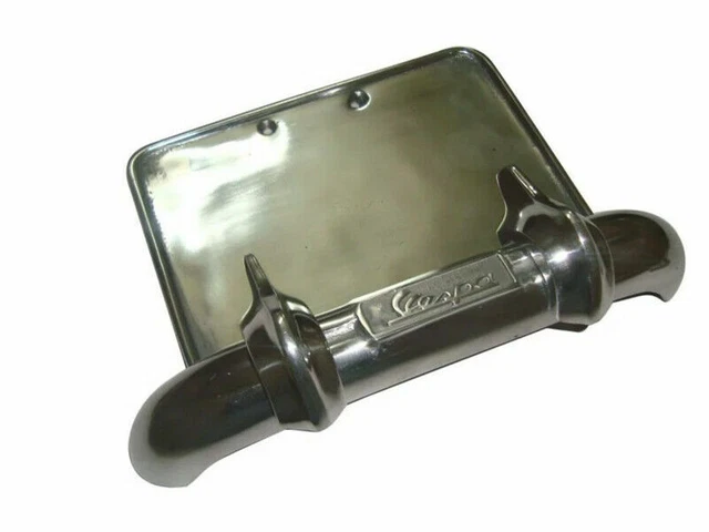 VESPA NUMBER PLATE Holder - Rear Bumper Plate Alloy Vbb Vba Rally ...