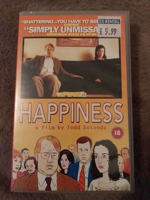 HAPPINESS VHS STARRING Philip Seymour Hoffman, VHS Ex Blockbuster ...