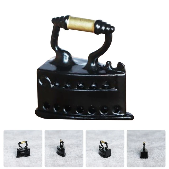 DOLLHOUSE FURNITURE MINIATURE Ironing Machine Model Photography Prop ...