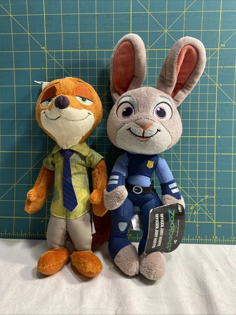 DISNEY ZOOTOPIA JUDY Hopps And Nick Wilde Plush Dolls Set Of 2. £8.13 - PicClick UK