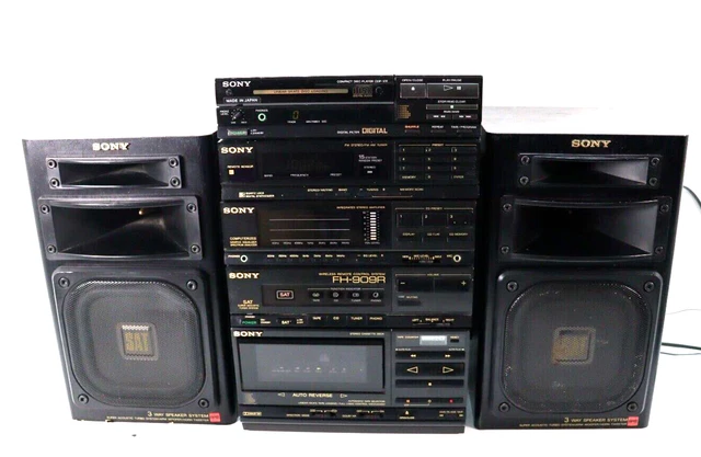 SONY FH-909R CDP-17F RARE Flagship FH boombox System SERVICED FULLY ...