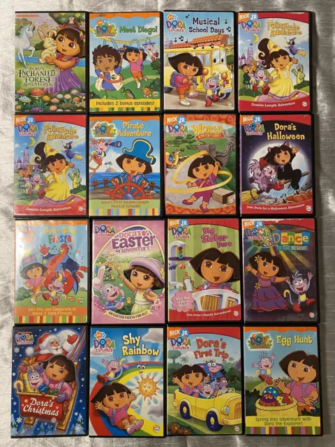 Dora The Explorer Nick Jr Dvd Lot Of 10 Videos Nickelodeon ~ Tested Eur