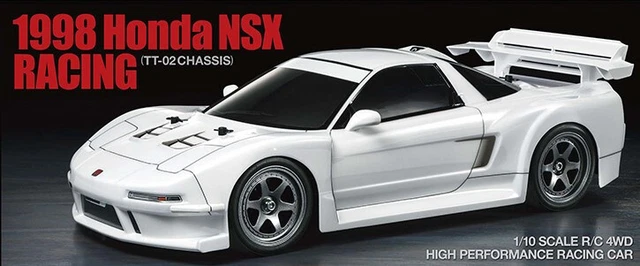 TAMIYA 58739 HONDA NSX Racing 1998 TT-02 RC Kit (CAR WITHOUT ESC) £134. ...