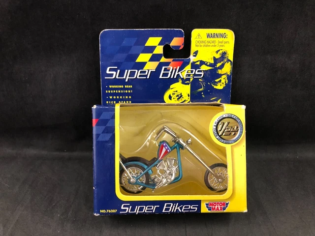 MOTOR MAX SUPER Bikes "Chopper" 1:24 Scale Diecast & Plastic Motorcycle ...