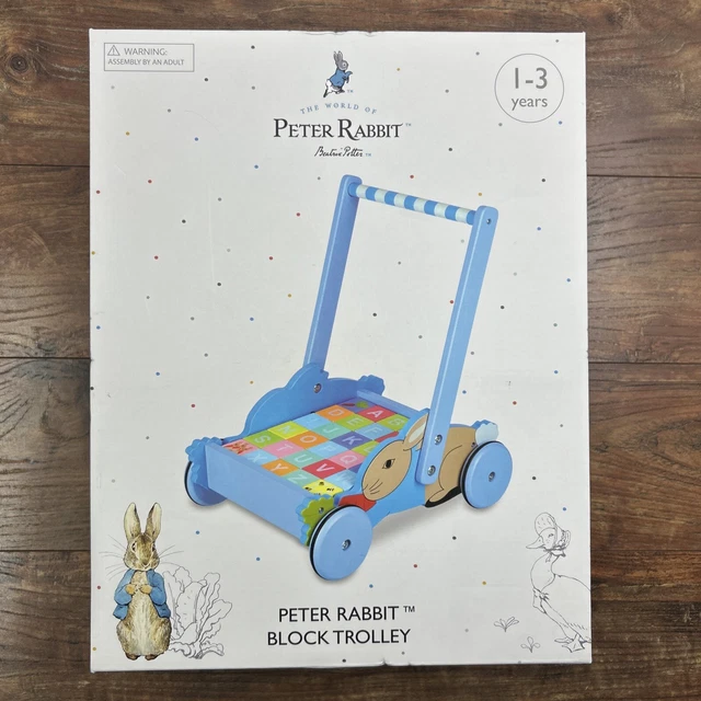 PETER RABBIT BLOCK Trolley Wooden NEW Orange Tree Toys Beatrix Potter ...
