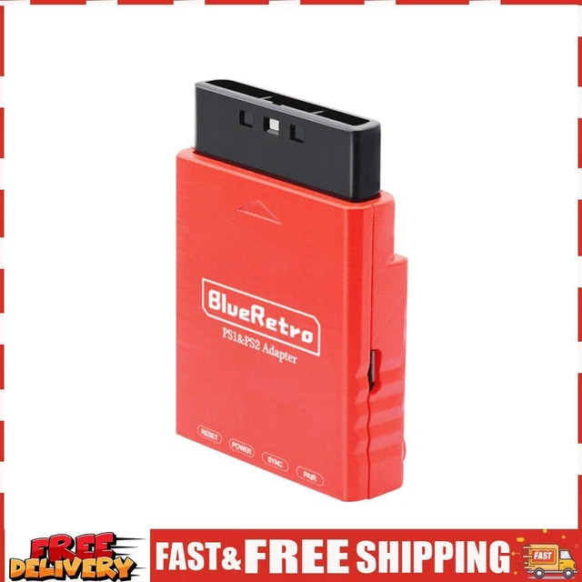 BLUERETRO MULTIPLAYER WIRELESS Controller Adapter for PS1/PS2 Game ...