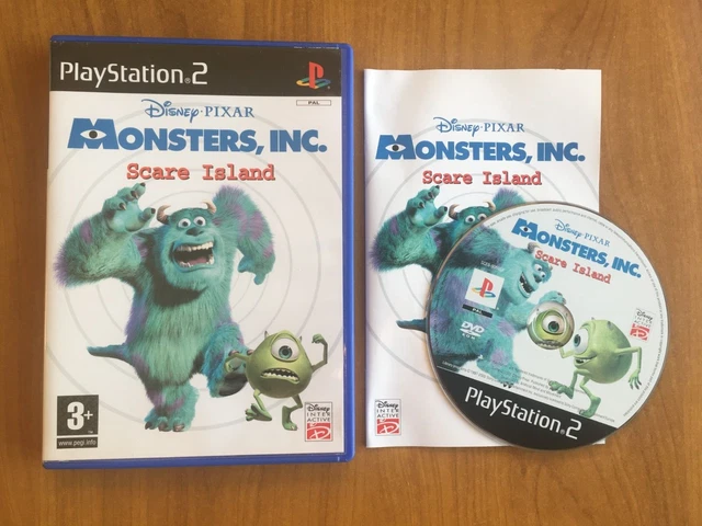 PS2 PLAYSTATION 2 Disney Pixar Monsters INC. Scare Island Game COMPLETE ...