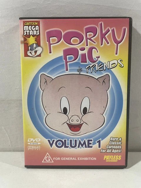 CARTOON MEGA STARS-PORKY Pig & friends Vol 1-DVD-PAL-ALL Regions-LNC ...