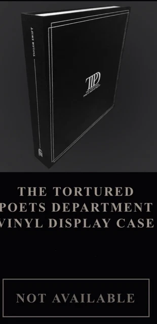 TAYLOR SWIFT THE Tortured Poets Department TTPD Vinyl Display Case NEW ...