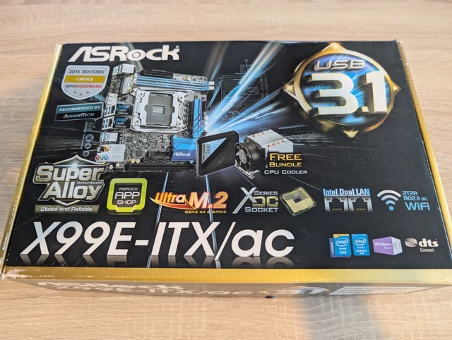 ASROCK X99E-ITX/AC MINI-ITX Intel X99 LGA2011-3 DDR4 SATA3 M.2 ...