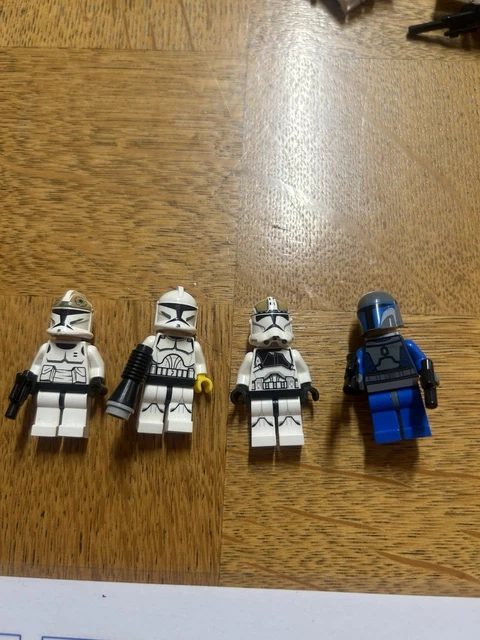 LEGO STAR WARS Minifigure Bundle Stormtrooper Clone Trooper Mandalorian ...