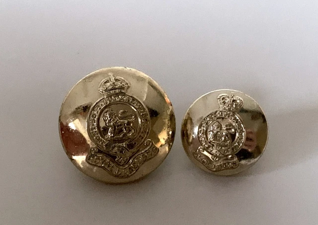 2 X VINTAGE Brass Military Buttons Made by Gaunt of London #B15 £1.75 ...