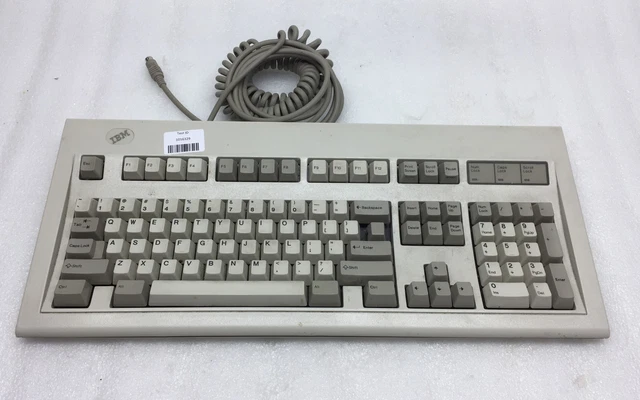 Vintage 1984 Ibm Keyboard Model M W Cable For Part Repair Untested Par