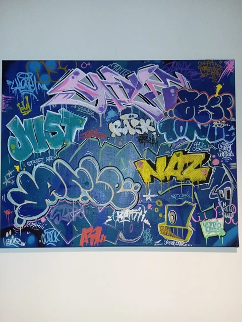 TABLEAU , STREET art, graffiti ,oeuvre unique signée YanLe EUR 78,00 ...