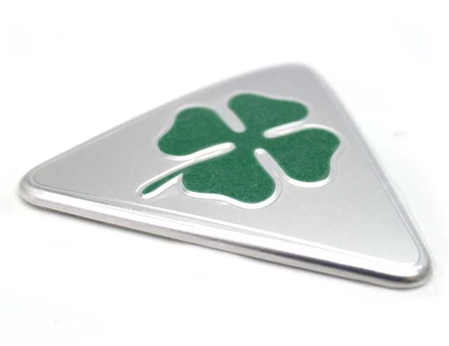 ADESIVO EMBLEMA LOGO Trifoglio Quadrifoglio Destro per Alfa Romeo Mito ...