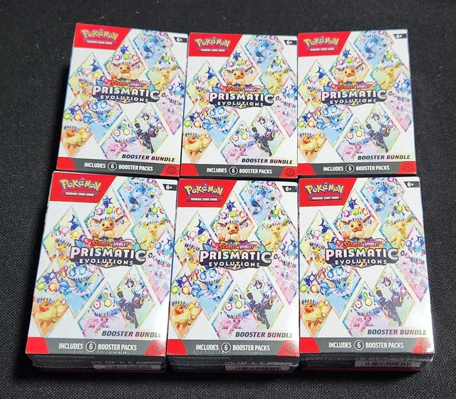 POKÉMON TCG SCARLET & Violet Prismatic Evolutions Booster Bundle (6x) £ ...