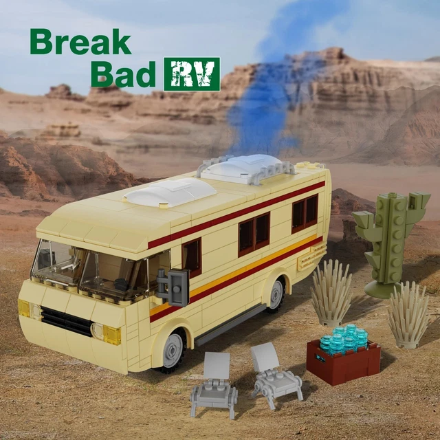 3D BREAKING BAD Bus, Camper, Wohnwagen, Bausatz, Klemmbausteine, T1 ...
