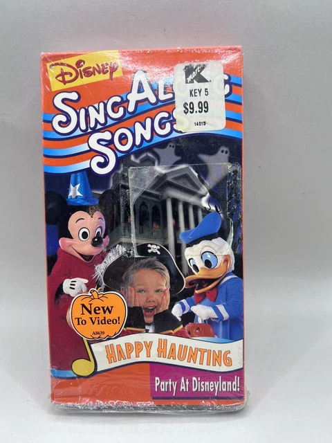 Disney Sing Along Songs Happy Haunting Party Vhs Halloween Spooky Scary