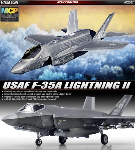 ACADEMY - USAF F-35A LIGHNING II KIT 1:72 EUR 35,70 - PicClick FR