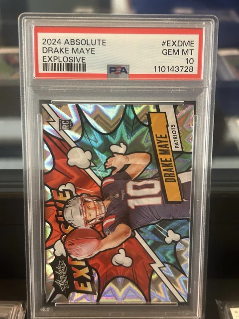 2024 PANINI ABSOLUTE - Explosive Drake Maye #EX-DME (RC) PSA 10 GM Low ...
