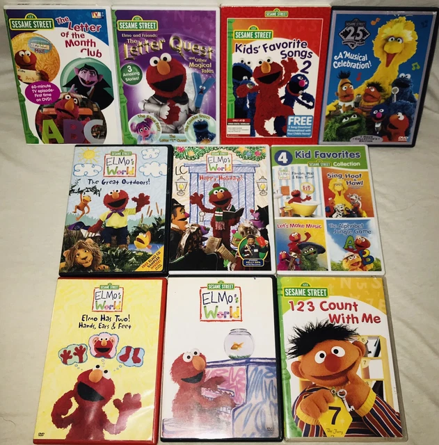 Pbs Kids Sesame Street Dvd Lot Of 5 New Sealed Elmo A - vrogue.co