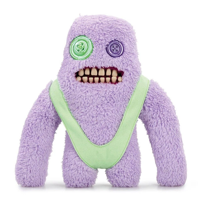 FUGGLER FUGGGLOW SASQUOOSH 22cm Purple Monster Plush Figure Glow In ...