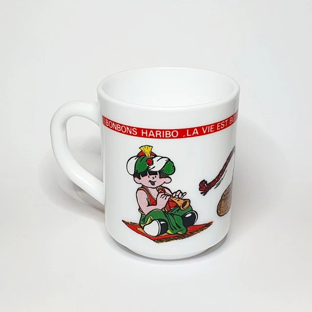 ANCIEN MUG TASSE HARIBO Bonbon publicitaire ARCOPAL FRANCE no chat ...