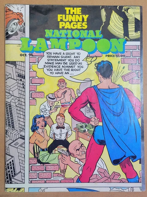 NATIONAL LAMPOON MAGAZINE October 1976 Superman Parody - The Funny ...