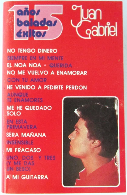 JUAN GABRIEL 15 Años Baladas Exitos - Cassette EUR 29,99 - PicClick FR