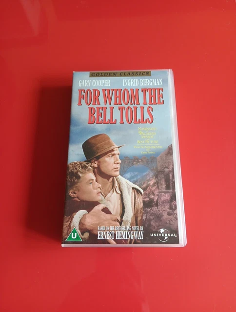 FOR WHOM THE Bell Tolls (VHS, 2000) Gary Cooper Ingrid Bergman ...