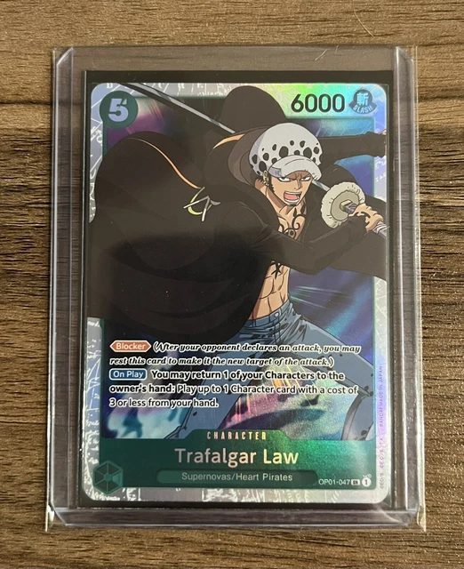 ONE PIECE TCG Romance Dawn Trafalgar Law Secret Rare Neuf Neuf Neuf/M Op01-047 Anglais EUR 13,28 ...