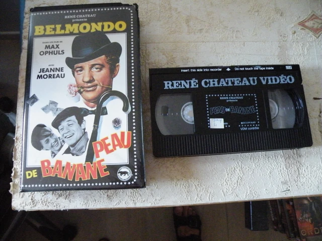 VHS K7 CASSETTE video jean paul belmondo ***** peau de banane rene chateau EUR 9,00 - PicClick FR