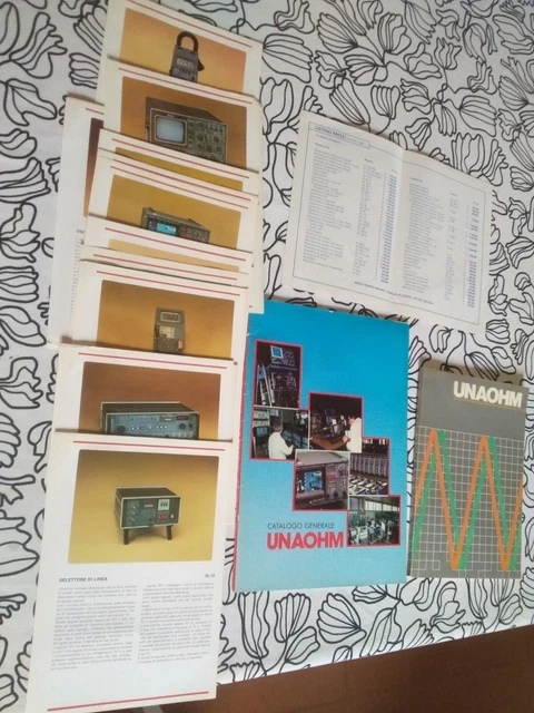 CATALOGHI UNAOHM VINTAGE ,schede tecniche, listino prezzi EUR 14,00 ...