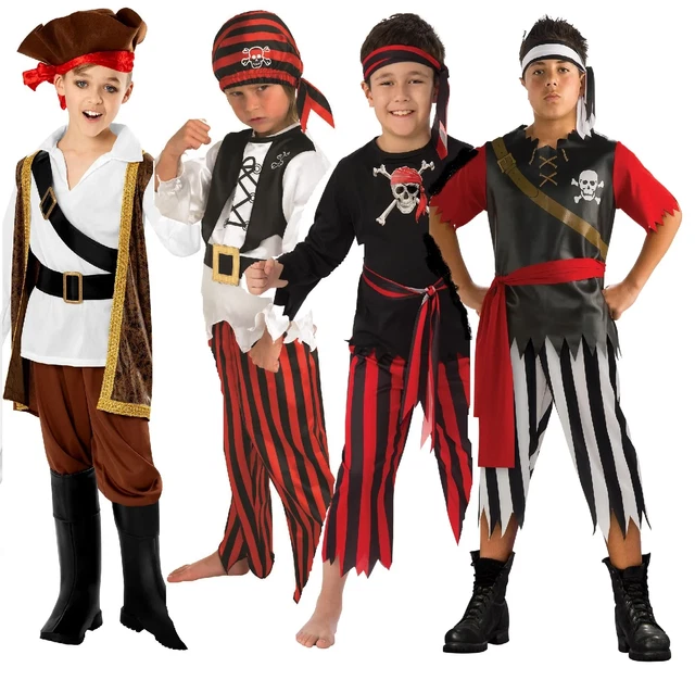 PIRATE GARÇON DÉGUISEMENT Enfants Livre Jour de Caraïbes Costume EUR 37 ...