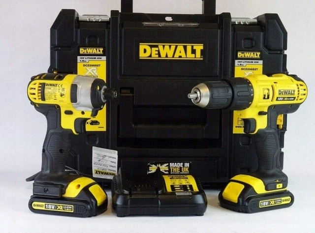 DEWALT 18V CORDLESS XR LI-ION Combi Drill & Impact Driver Twin Pack DCZ298S2T £249.99 - PicClick UK