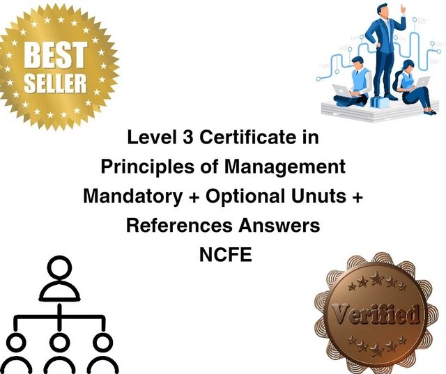 LEVEL 3 CERTIFICATE In Principles Of Management Answers + References £ ...