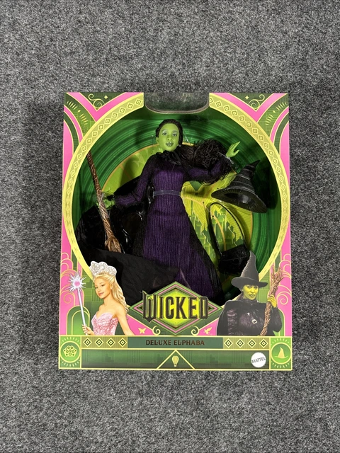 MATTEL UNIVERSAL WICKED Movie Deluxe Elphaba Fashion Doll FREE SHIPPING ...