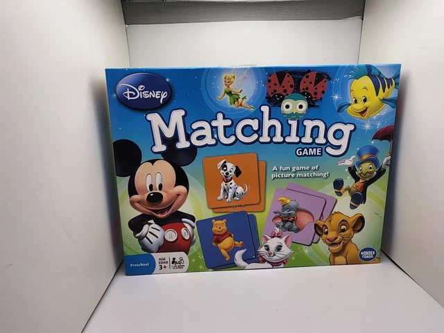 DISNEY MATCHING GAME Classic Characters wonder forge Memory Game Age 3 ...