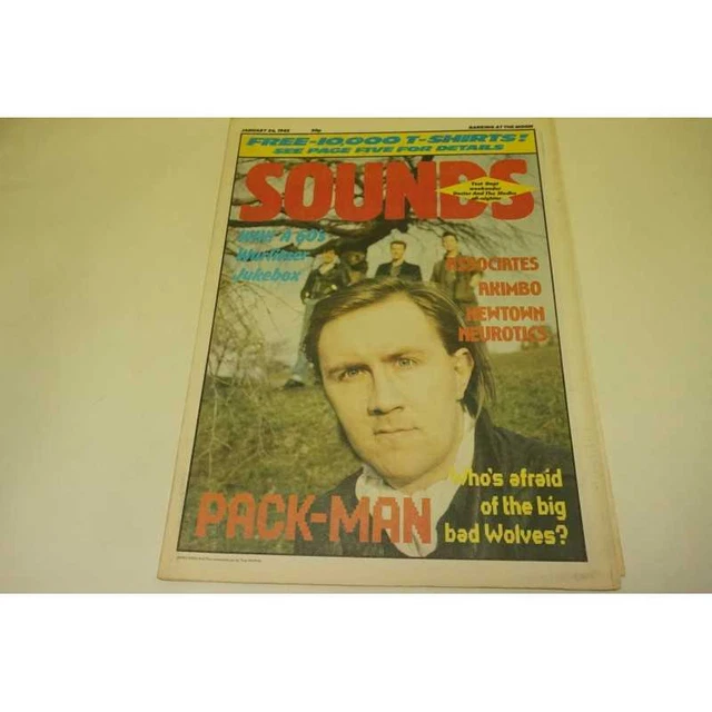 SOUNDS MAGAZINE JANUARY 26 1985 npbox123 THE ASSOCIATES BAND LS £8.90 ...