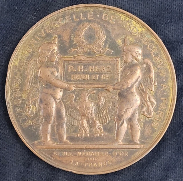 FRANCE MÉDAILLE EXPOSITION UNIVERSELLE DE PARIS 1868 - Massonnet ...