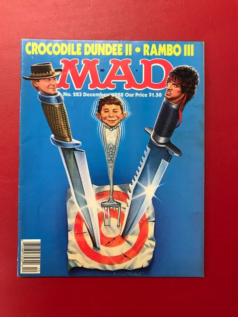 MAD MAGAZINE NR. 283. Dezember 1988 - Crocodile Dundee II & Rambo III ...