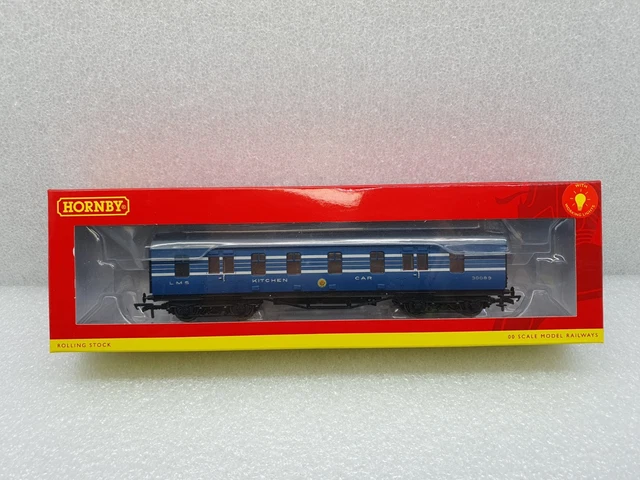 HORNBY R40054A 50' RK Kitchen Car D1912 30089 in LMS Coronation Blue £ ...