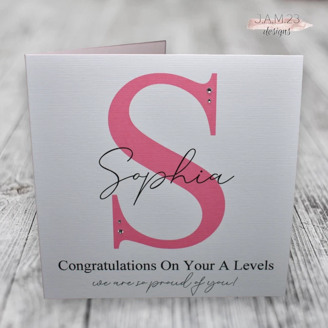 PERSONALISED PASSED EXAMS Congratulations Card GCSEs SATS A Levels ...