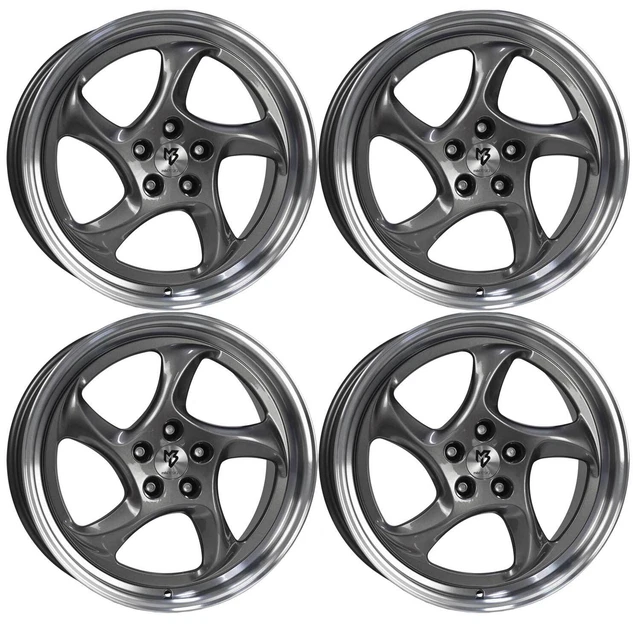 Mb Design Turbo Alloy Wheels 4x 8 5jx19 Et30 5x100 Graupol Fits