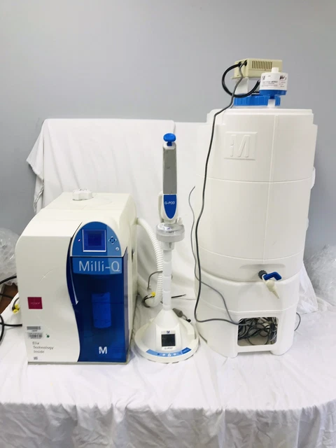 MILLIPORE MILLI-Q INTEGRAL 10 A10 Water Purification System W. Tank & Q ...