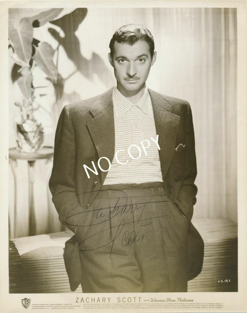 100% ORIGINAL AUTOGRAPH Card Autographed Zachary Scott E1.74 $107.45 - PicClick AU
