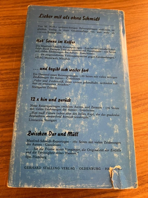 GERHARD STALLING: WEITERES Heiteres (Manfred Schmidt) * verschmidtste ...