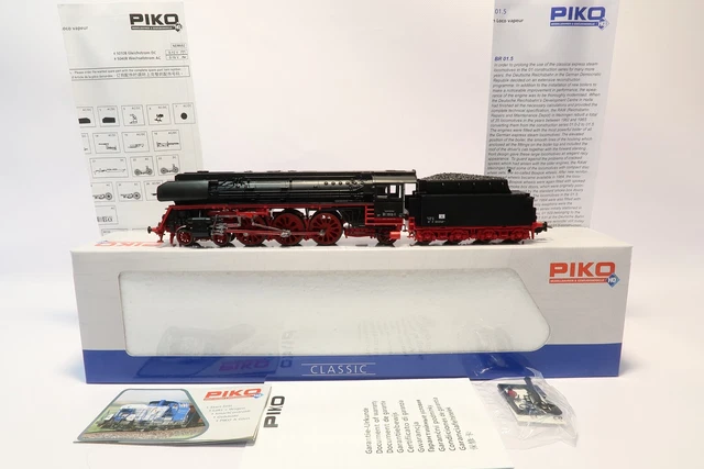 PIKO H0 50108 (DC) Dampflok mit Tender BR 01 1512-1 der DR Ep. IV neuw. in OVP EUR 229,00 ...