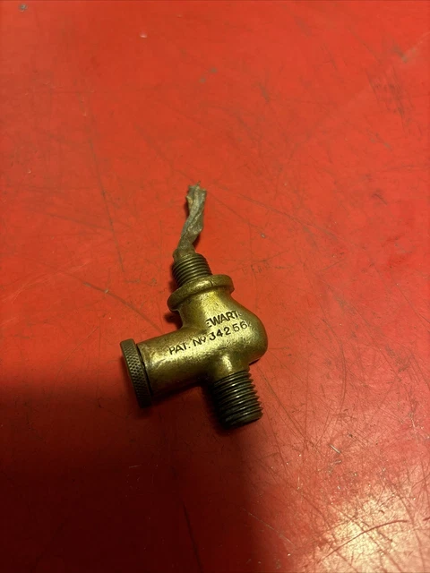 VINTAGE EWARTS BRASS Petrol Tap, Plunger Type, 34256,Bsa,Norton,Ariel ...